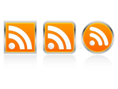 RSS Icon stock vector. Illustration of drawings, shiny - 15056831