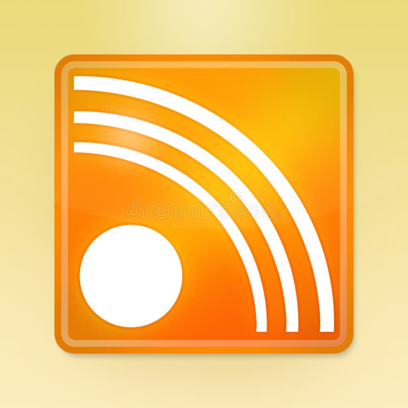 Rss icon stock vector. Illustration of glass, design - 14221072