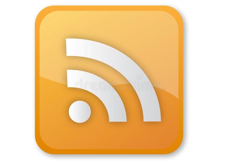 RSS icon stock vector. Illustration of vector, object - 22175871