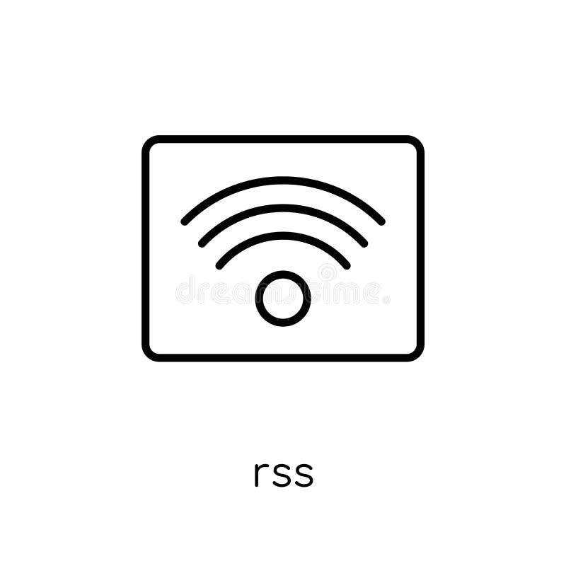 Rss icon from collection. stock vector. Illustration of internet ...