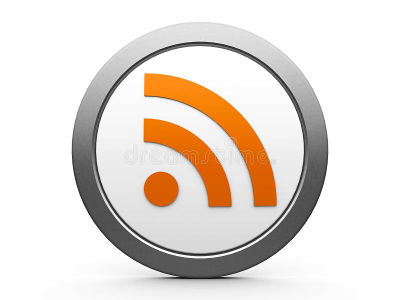 RSS icon stock illustration. Illustration of badge, logo - 97954145
