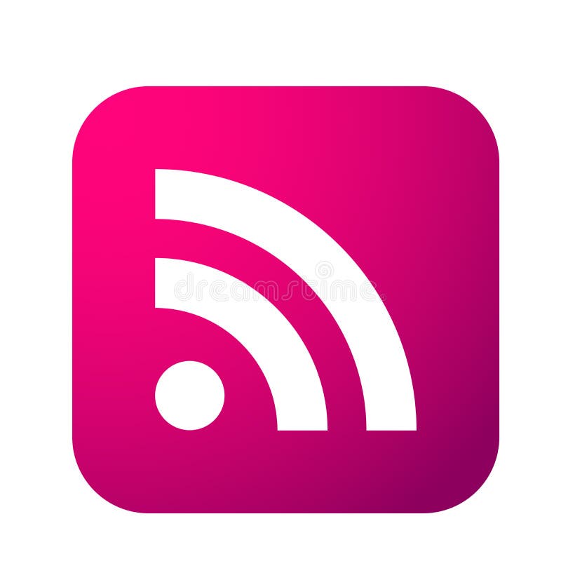 RSS Logo Icon Social Media Icon in Vector Element for Web Internet on ...