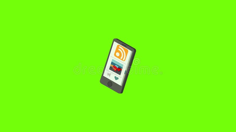 Touch phone icon animation stock video. Video of isolated - 217968493