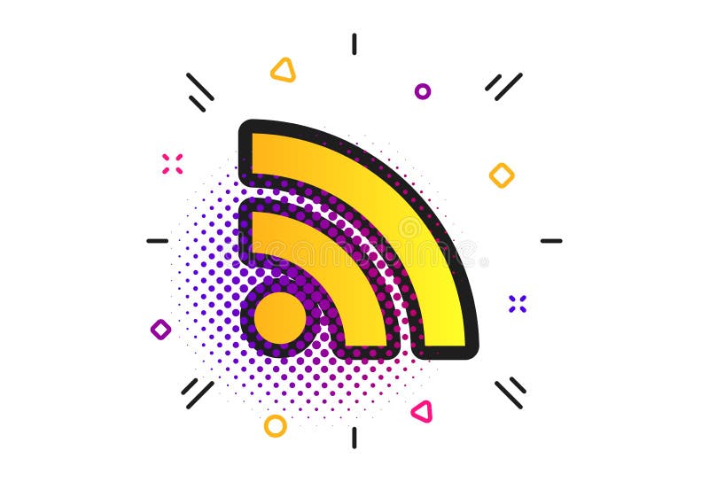RSS Sign Icon. RSS Feed Symbol. Vector Stock Vector - Illustration of ...