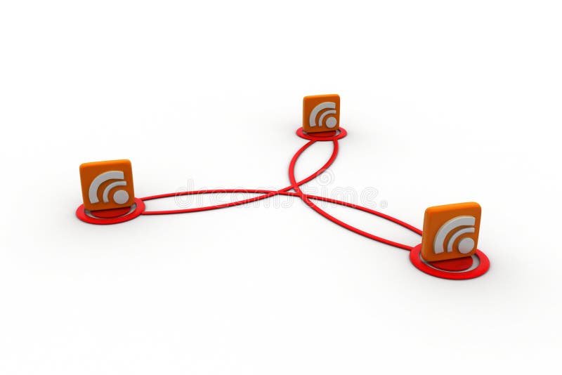 Rss sign in net work stock illustration. Illustration of document ...