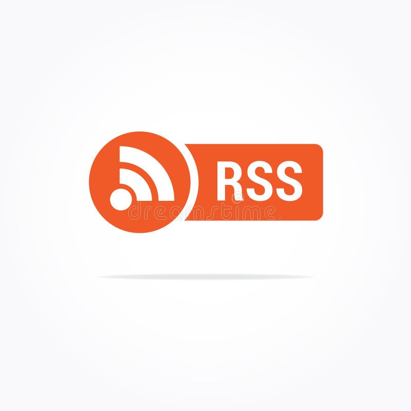 RSS Subscribe Button stock vector. Illustration of sign - 198245067