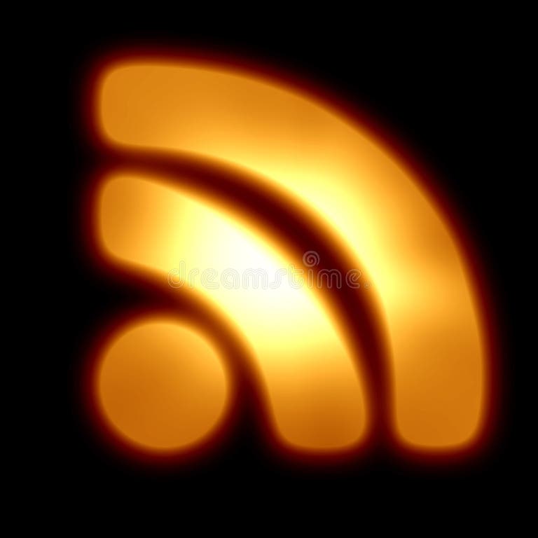 RSS symbol editorial stock photo. Illustration of yellow - 4952953