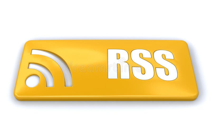 Rss logo white editorial photography. Illustration of gradient - 4568952