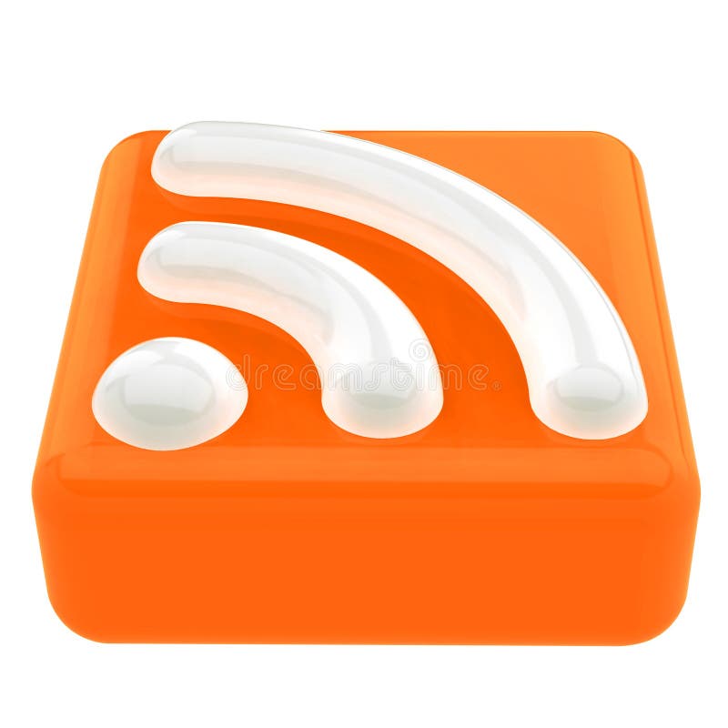 RSS symbol editorial photography. Illustration of orange - 7298642