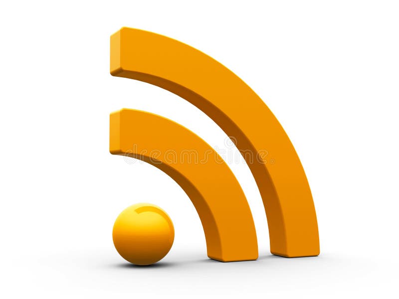 RSS symbol isometry stock illustration. Illustration of reader - 48913445