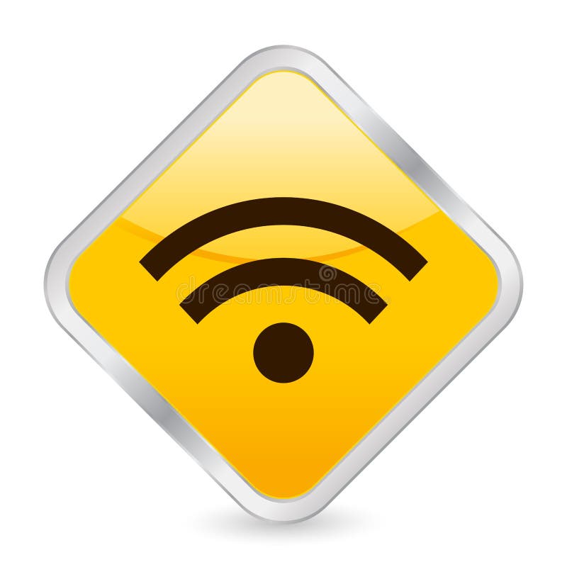 Empty yellow square icon stock vector. Illustration of rounded - 6170050