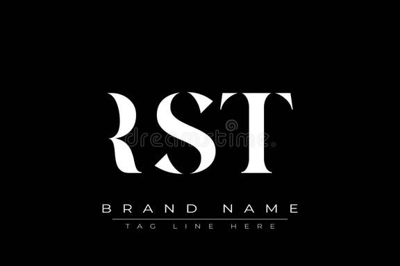 RST Abstract Letter Logo Design Stock Vector - Illustration of ...