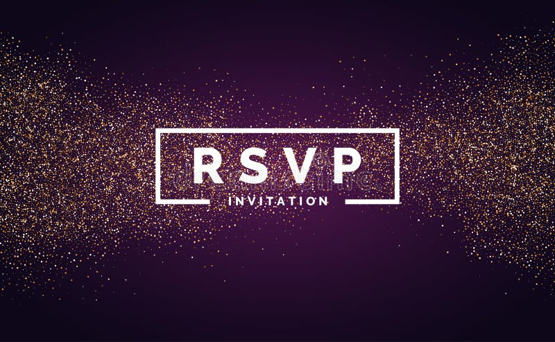 RSVP. Invitation Template for the Event Stock Vector - Illustration of ...