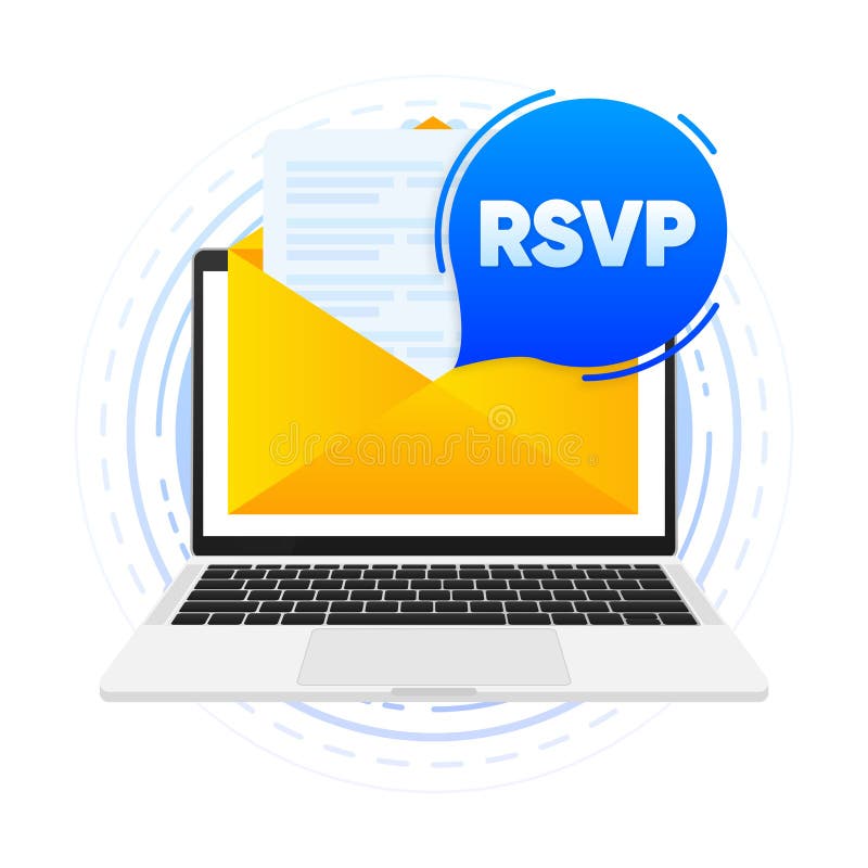 RSVP Mail Message. Please Respond To Mail Message. Event Invitation ...