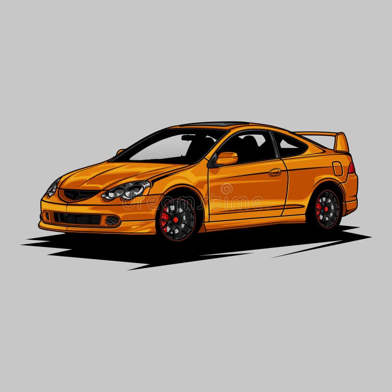 RSX Type S stock vector. Illustration of silhouette - 311966197