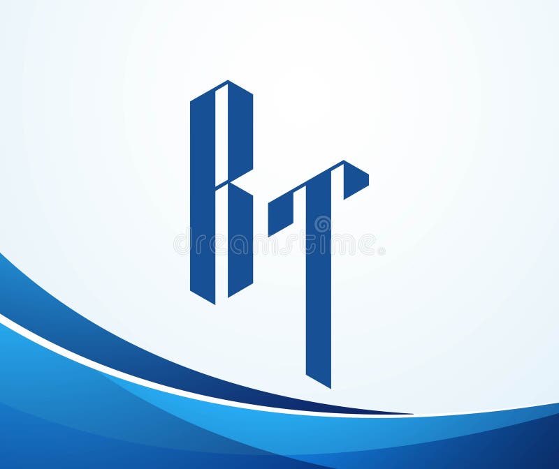 RT Alphabet Letter Logo Design Template Elements Stock Vector ...