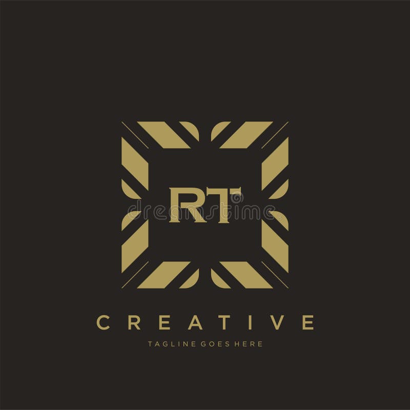 RT Initial Letter Luxury Ornament Monogram Logo Template Vector Stock ...
