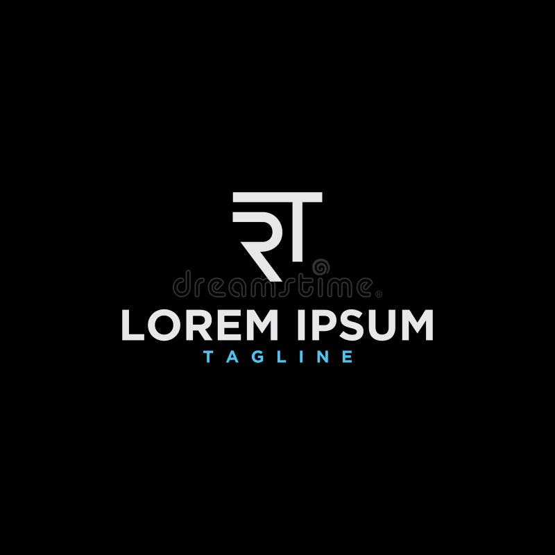 Rt Monogram Logo Design Inspiration Stock Vector - Illustration of ...