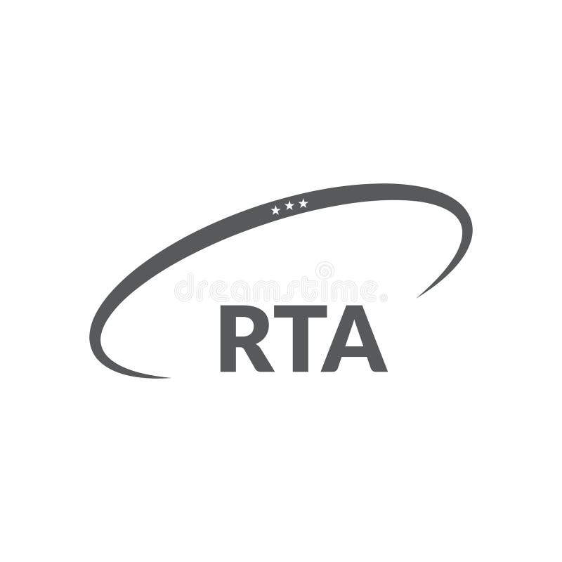 RTA Letter Logo Design on White Background. Creative Modern RTA Letter ...