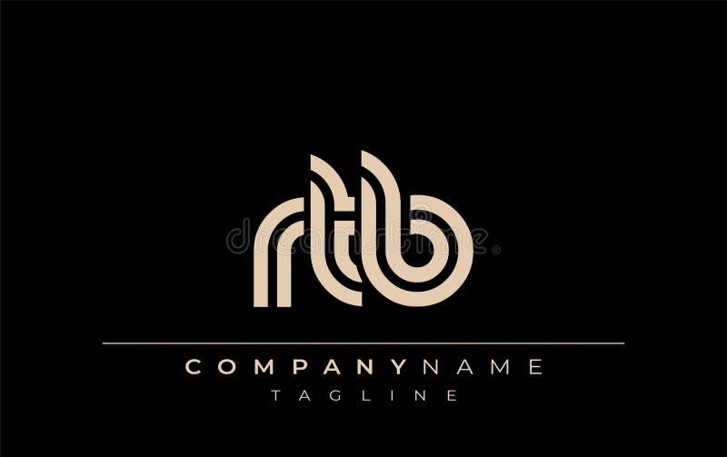 RTB Creative Unique Modern Letter Logo Design Stock Vector ...