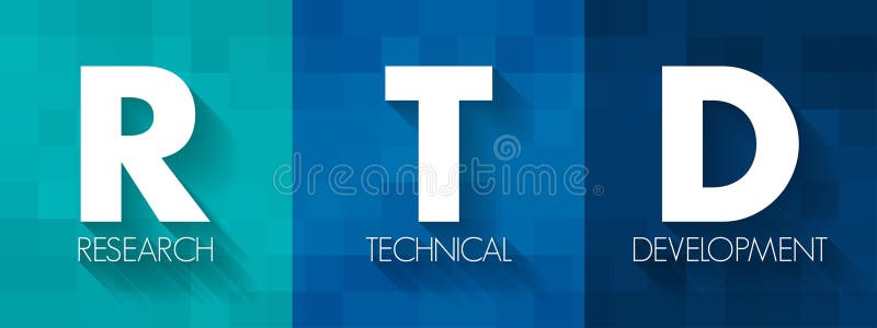 RTD - Research Technical Development Acronym, Technology Concept ...