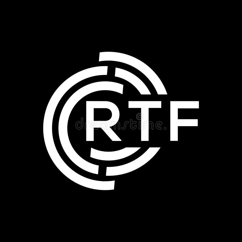 RTF Letter Logo Design. RTF Monogram Initials Letter Logo Concept Stock ...