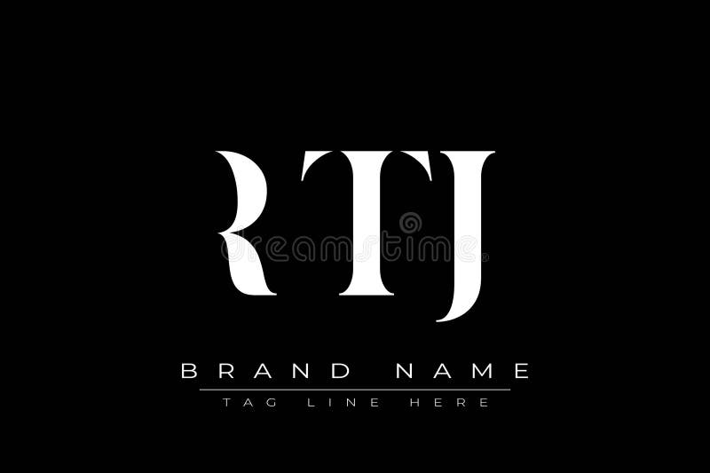 RTJ Abstract Letter Logo Design Stock Illustration - Illustration of ...