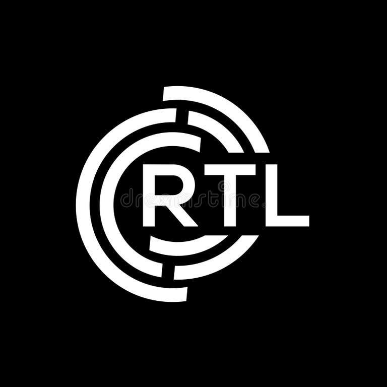 RTL Letter Logo Design. RTL Monogram Initials Letter Logo Concept Stock ...