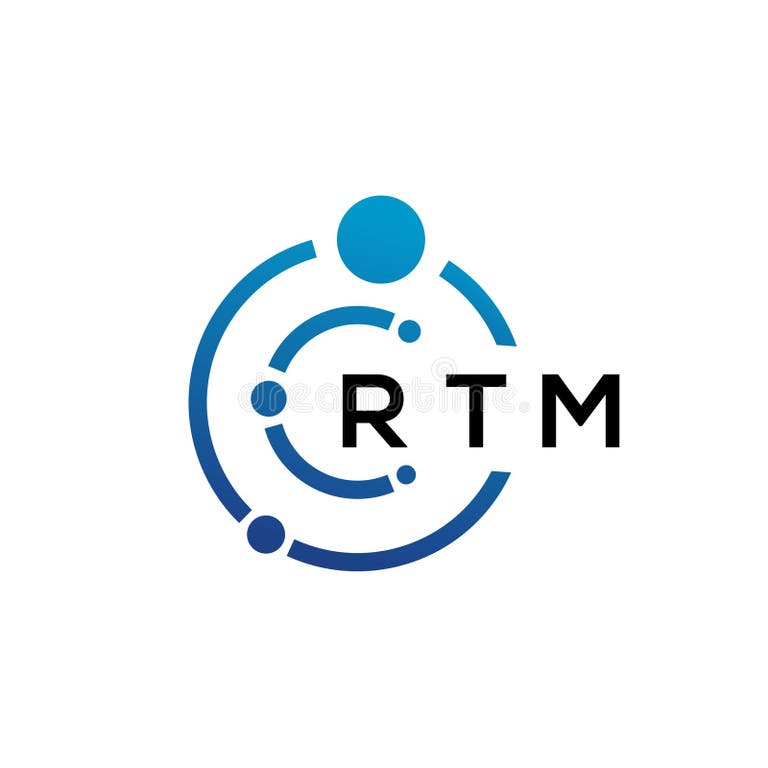 RTM Letter Technology Logo Design on White Background. RTM Creative ...