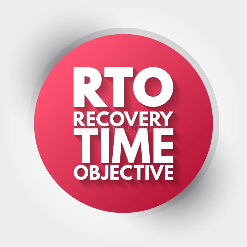 RTO - Recovery Time Objective Acronym, Business Concept Background ...