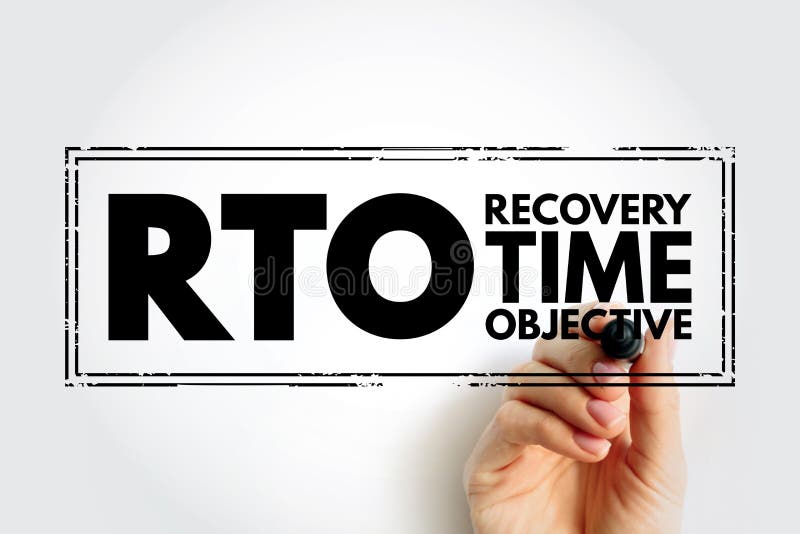 RTO - Recovery Time Objective Acronym, Business Concept Background ...