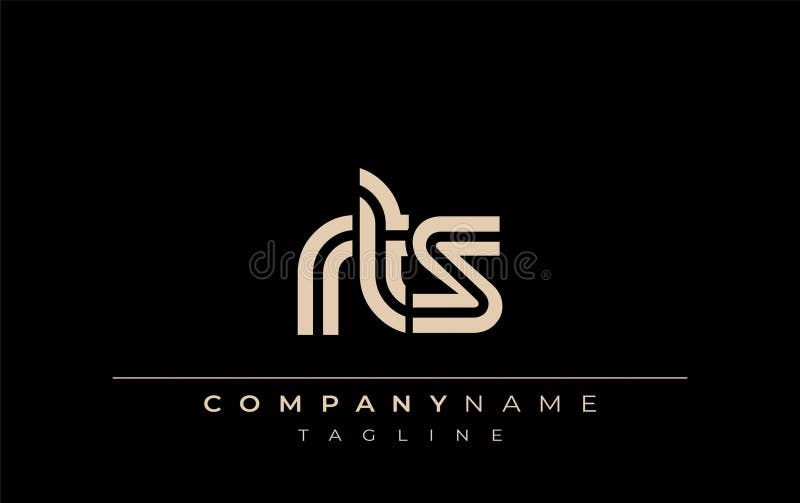 RTS Creative Unique Modern Letter Logo Design Stock Illustration ...