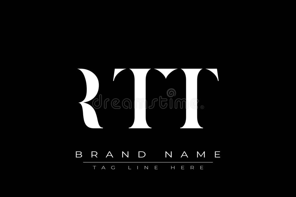 RTT Abstract Letter Logo Design Stock Illustration - Illustration of ...