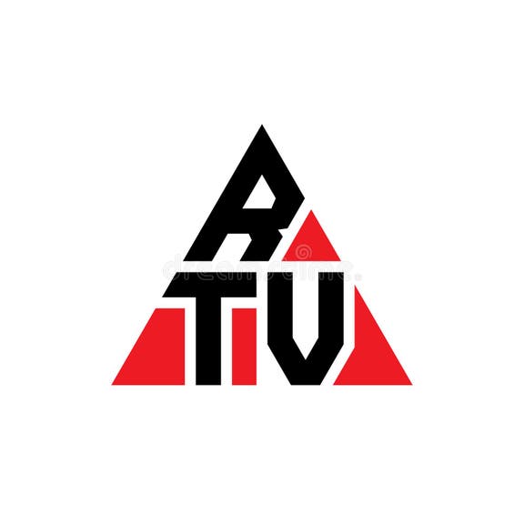RTV Triangle Letter Logo Design with Triangle Shape. RTV Triangle Logo ...