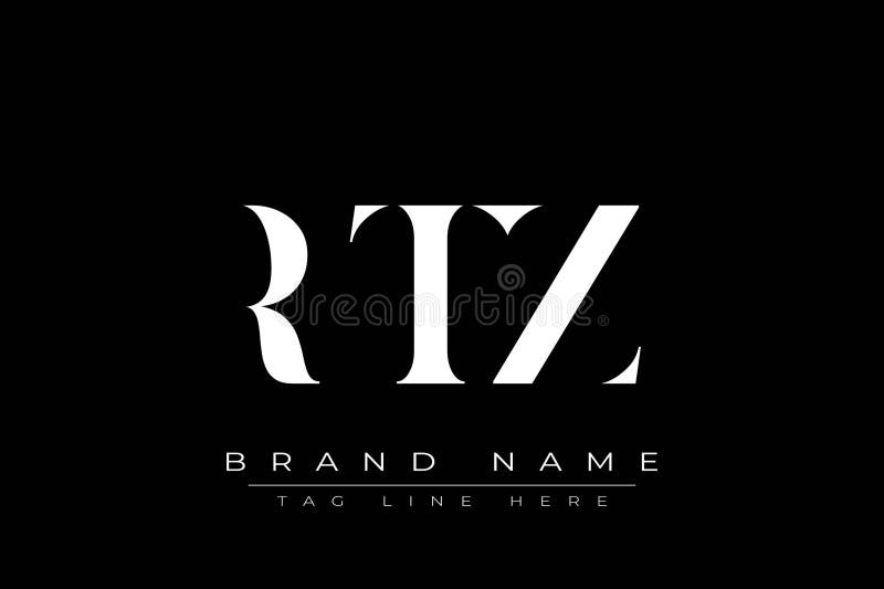 RTZ Abstract Letter Logo Design Stock Illustration - Illustration of ...