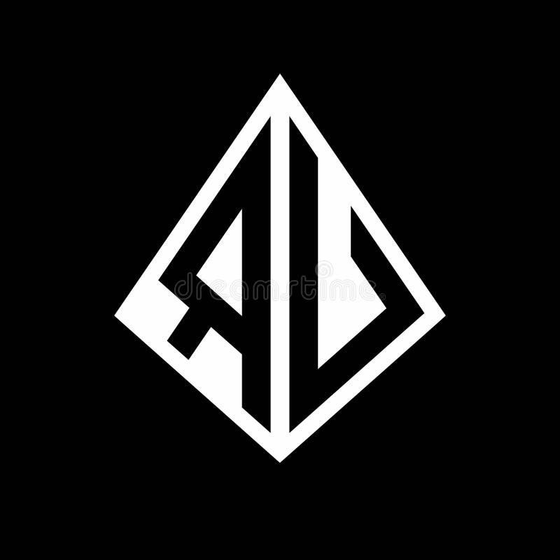 RU Logo Letters Monogram with Prisma Shape Design Template Stock Vector ...