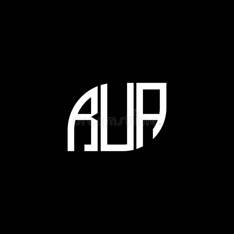 RUA Letter Logo Design on Black Background. RUA Creative Initials ...