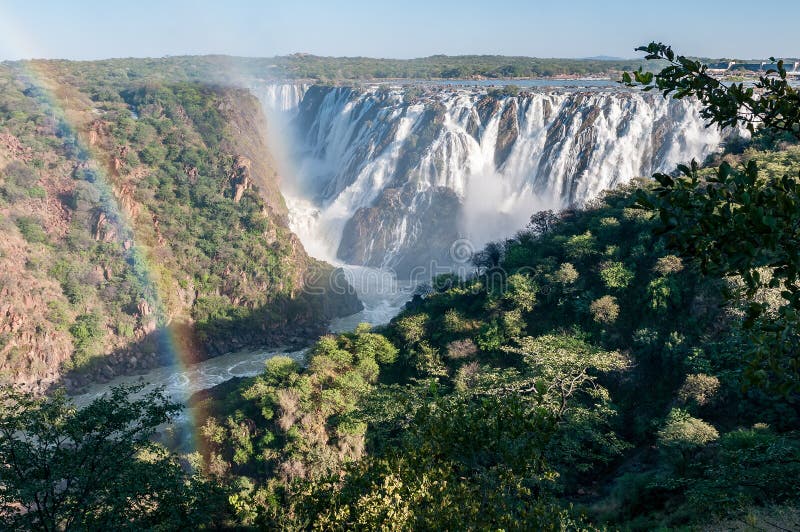 Ruacana Waterfall in the Kunene River Stock Image - Image of nature ...