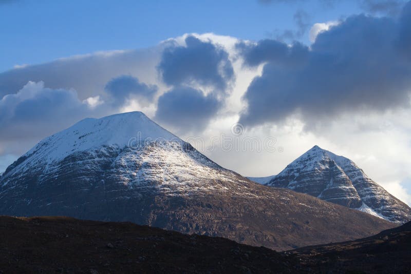Ruadh-stac mor stock image. Image of cloud, scenery, stac - 8725537