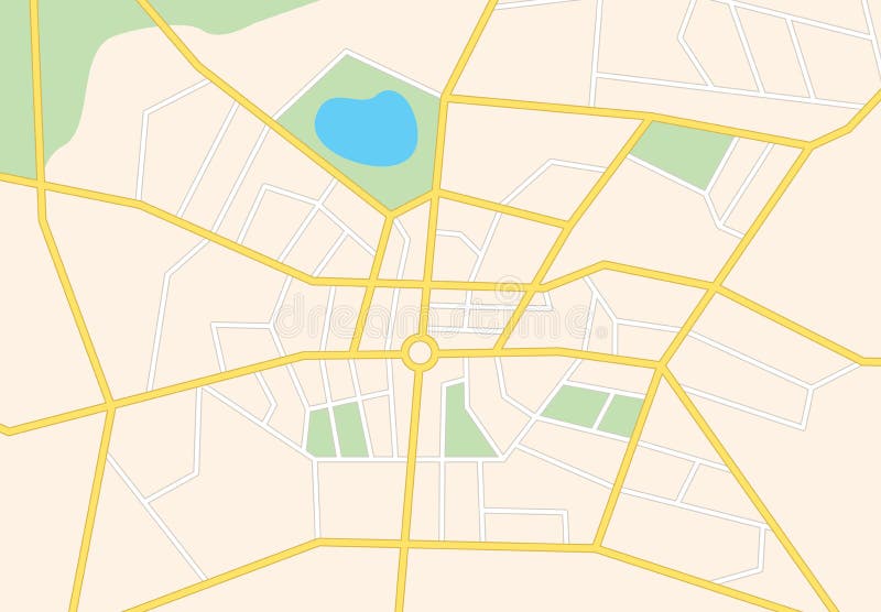 Ruas Da Cidade No Mapa - Vector O Fundo Ilustração do Vetor ...