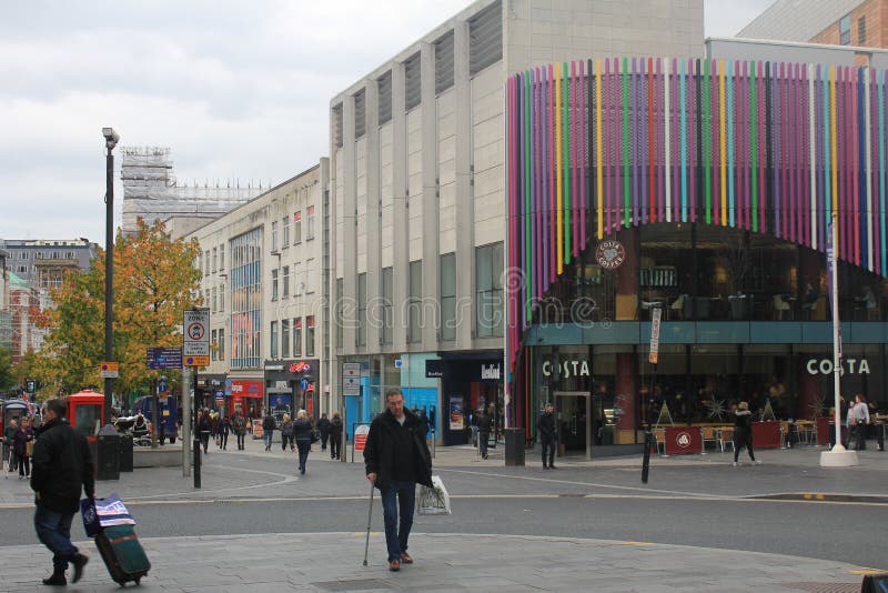 Ruas De Liverpool, No Reino Unido Imagem de Stock Editorial - Imagem de ...