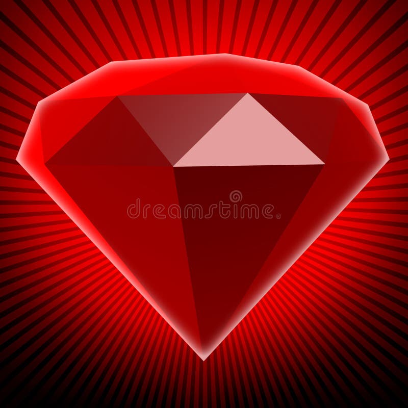 Rubí stock de ilustración. Ilustración de estilo, brillante - 2082126