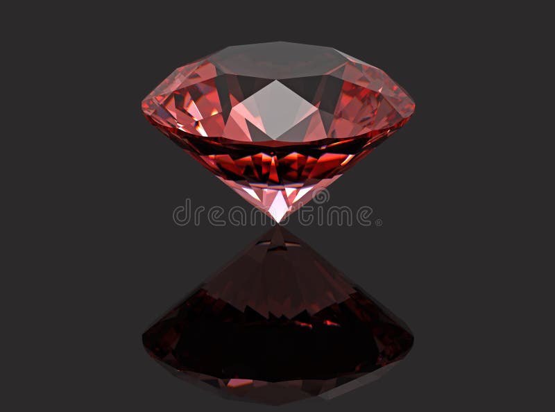 Rubí rojo del diamante stock de ilustración. Ilustración de regalo ...