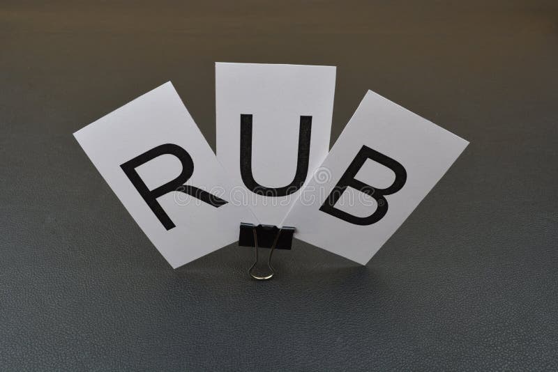 RUB sign with clips stock image. Image of next, banknotes - 80546539