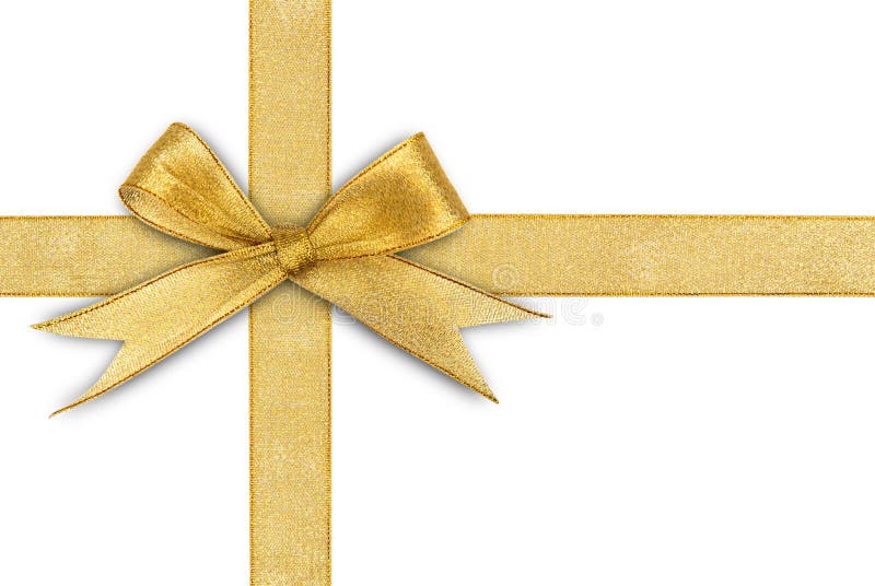 Ruban d'or photo stock. Image du achats, lustré, cadeau - 33559064