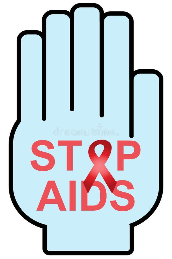Ruban De Rouge De Signe De SIDA Illustration de Vecteur - Illustration ...