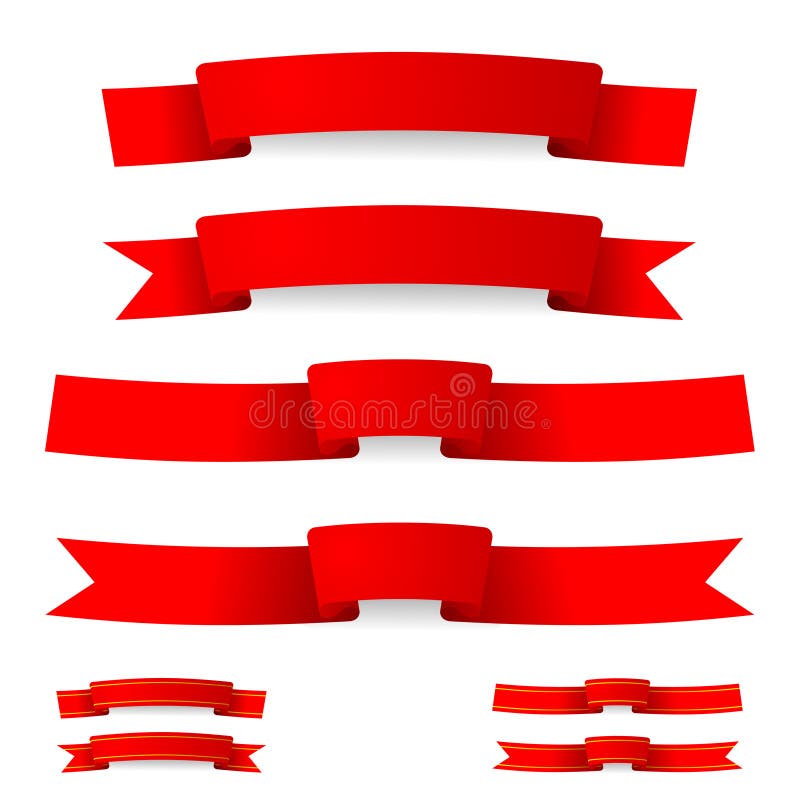 Ruban rouge illustration de vecteur. Illustration du retrait - 31267242