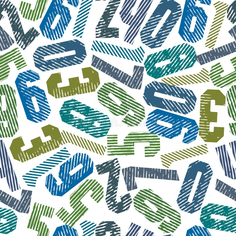 Rubbed Colorful Seamless Pattern with Stripes, Geometric Decorative ...