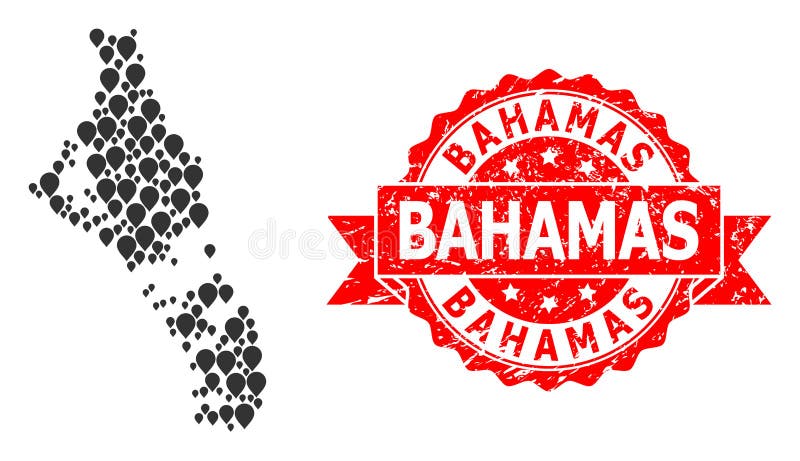 Rubber Bahamas Seal and Marker Mosaic Map of Bahamas - Andros Island ... Rubber Bahamas Seal and Marker Mosaic Map of Bahamas - Andros Island ...