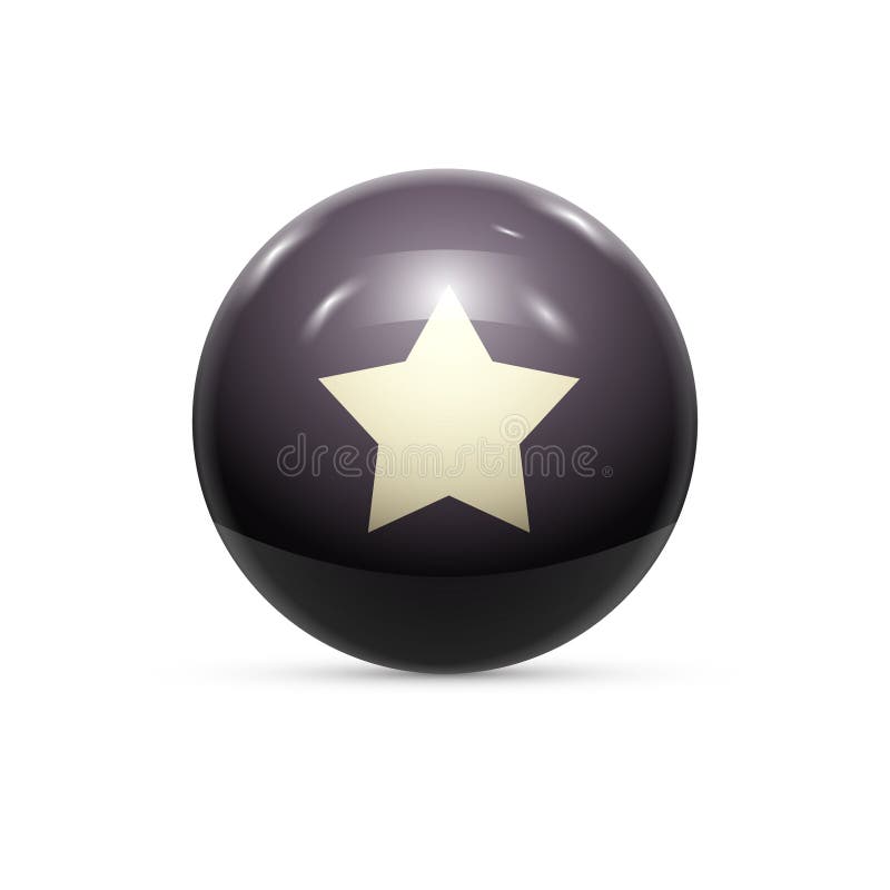 Rubber Ball with Star Isoalted. Vector Stock Vector - Illustration of ...
